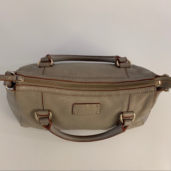 kate spade | Bags | Kate Spade Gray Leather Handbag | Poshmark